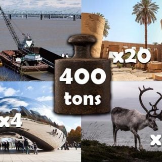 11 Things That Weigh About 400 Tons – Weight of Stuff