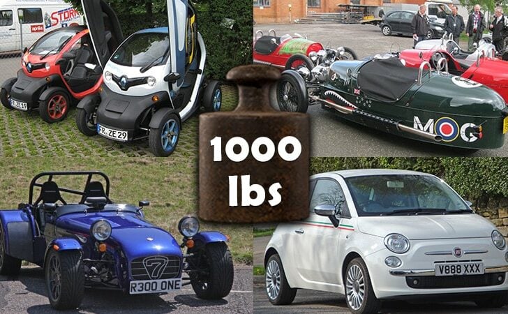 10 Cars that Weigh Around 1000 lbs (pounds) – Weight of Stuff